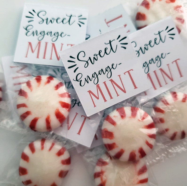 25 Engagement Party Favors Sweet Engage-mint Party Favors | Etsy