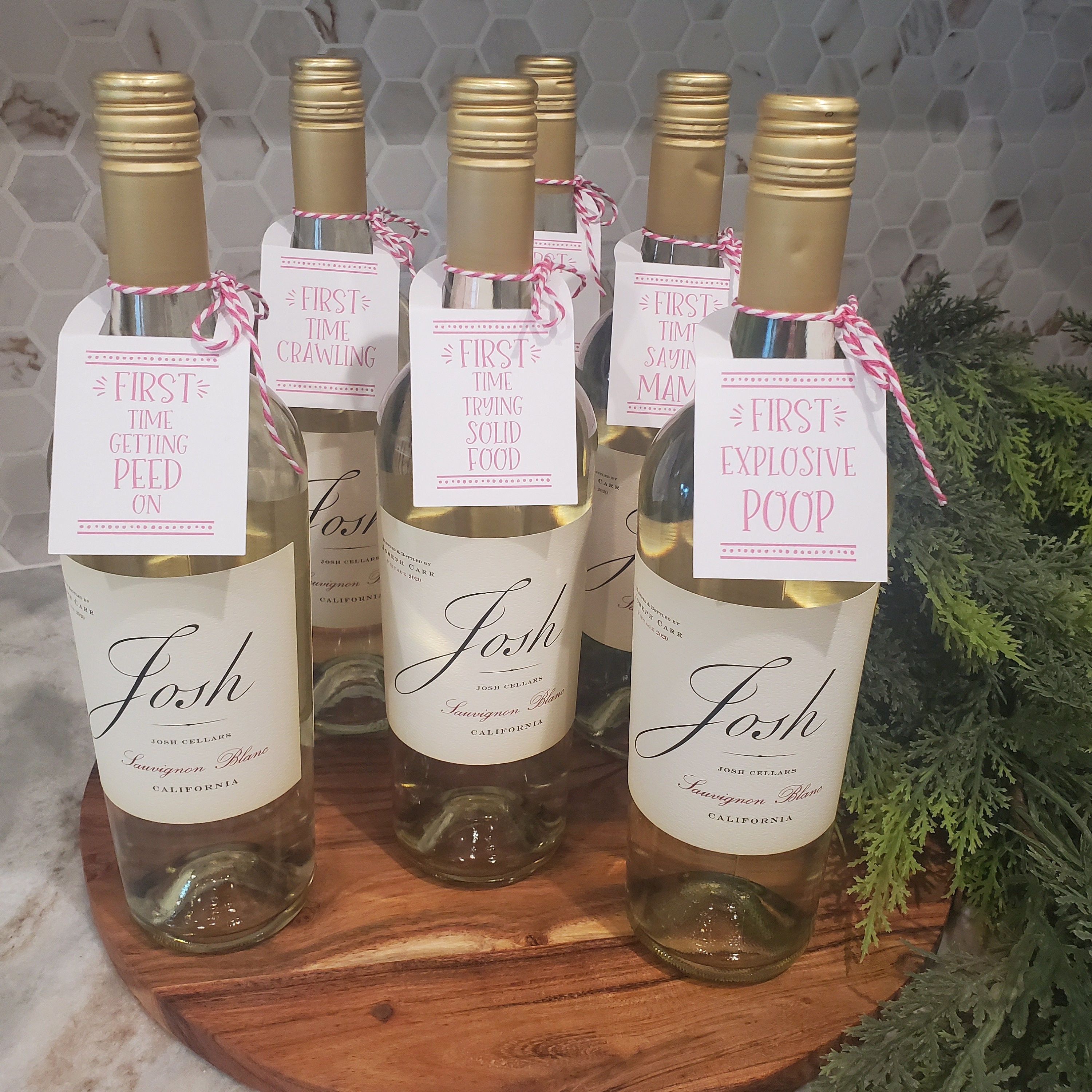 Baby's Firsts - Fun & Unique Baby Shower Gift, Add to Wine/liquor/beer ...