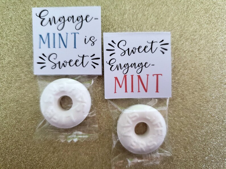 25 Engagement Party Favors - Engage-mint is Sweet Party Favors - Custom ...