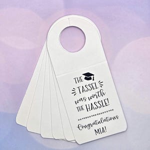 Graduation Party Favors, the Tassel Was Worth the Hassle Shot Bottle ...