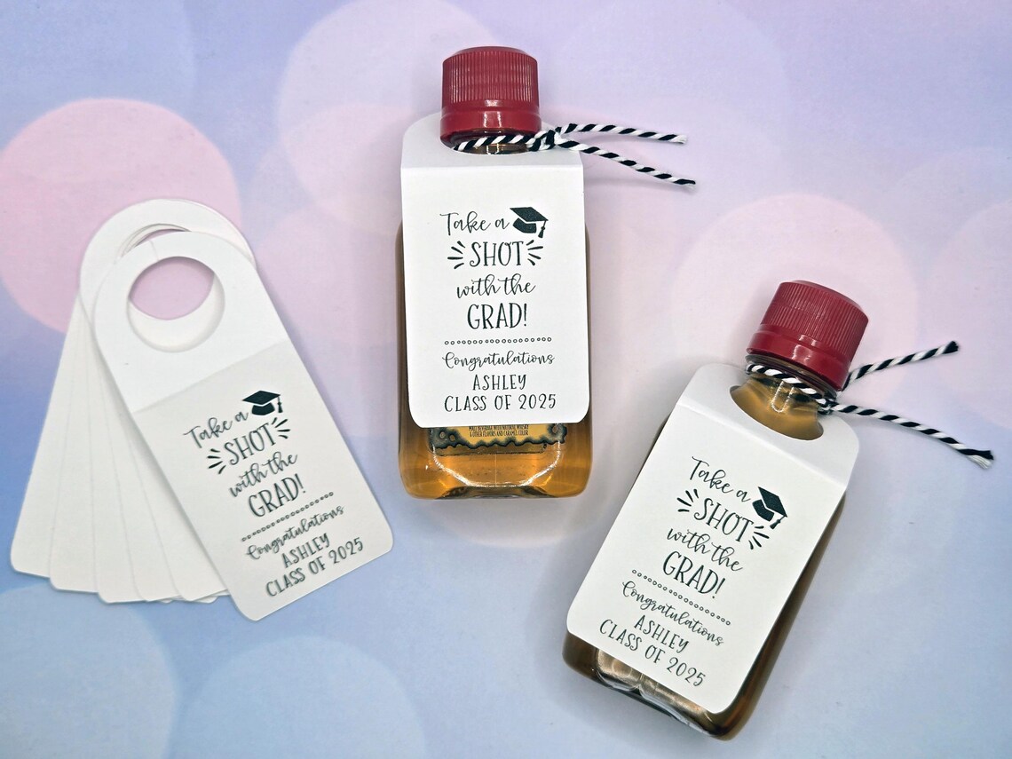 Graduation Party Favors, Take a Shot With the Grad! Grad Party Shots ...