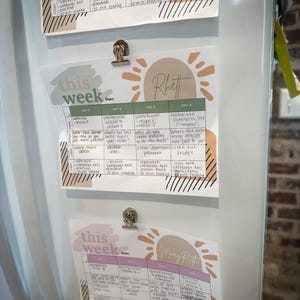 Weekly School & Home Planner | 5-day Chart for Organizing Subjects ...