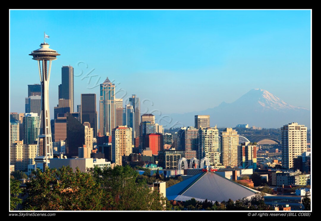 Seattle Washington Skyline Fine Art Photo Unframed Print - Etsy