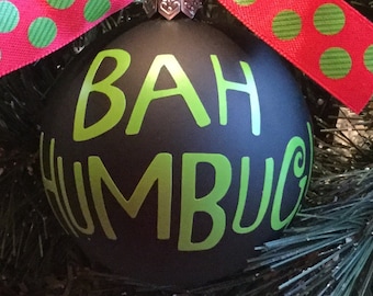 Bah, Humbug Christmas Ornament: Funny Cross-stitch Pattern - Etsy