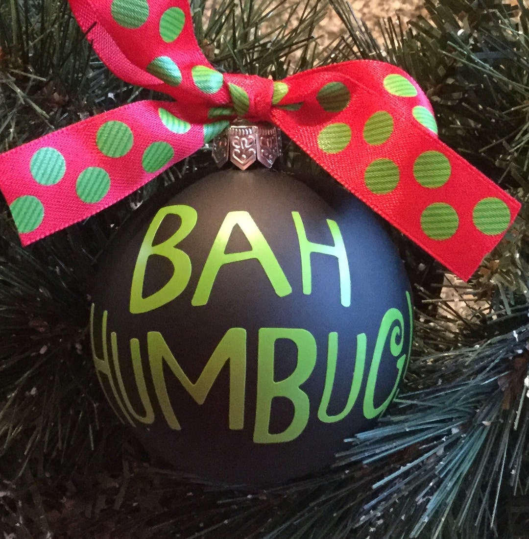 Personalized Bah Humbug! Christmas Ornament - Etsy