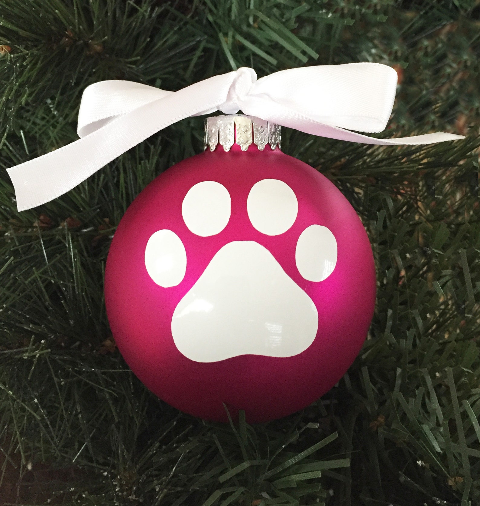 Personalized Paw Print Christmas Ornament Dog Paw Print - Etsy Canada