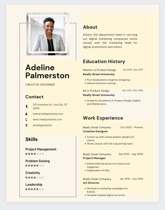 Revamp Your Resume Professional Resume Simple Clean Easy - Etsy