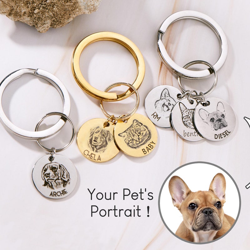 Custom Key Chain for Pets - Etsy