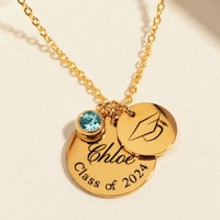 Personalized Graduation Necklace, Senior Necklace, Class of 2021, High ...