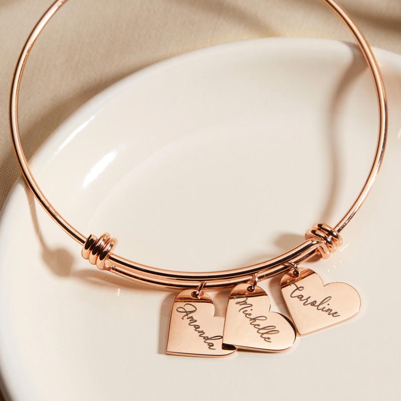 Personalized Charm Bracelet - Etsy