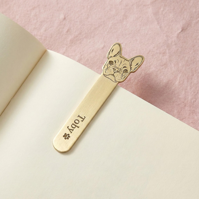 Dog Silver Bookmark - Etsy