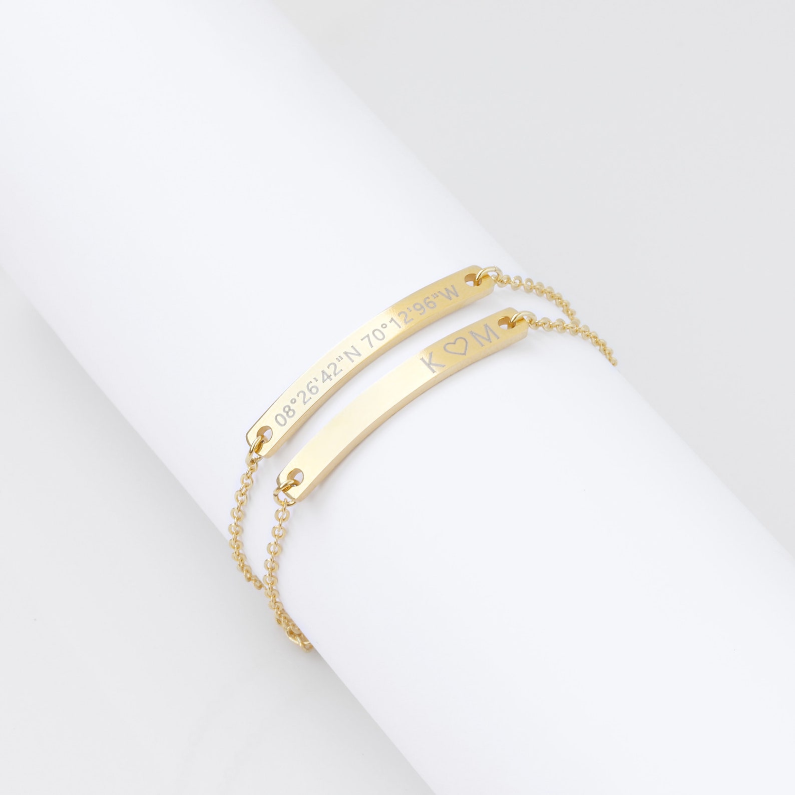 Personalized Bracelet for Woman Engraved Name Jewelry for Mom - Etsy