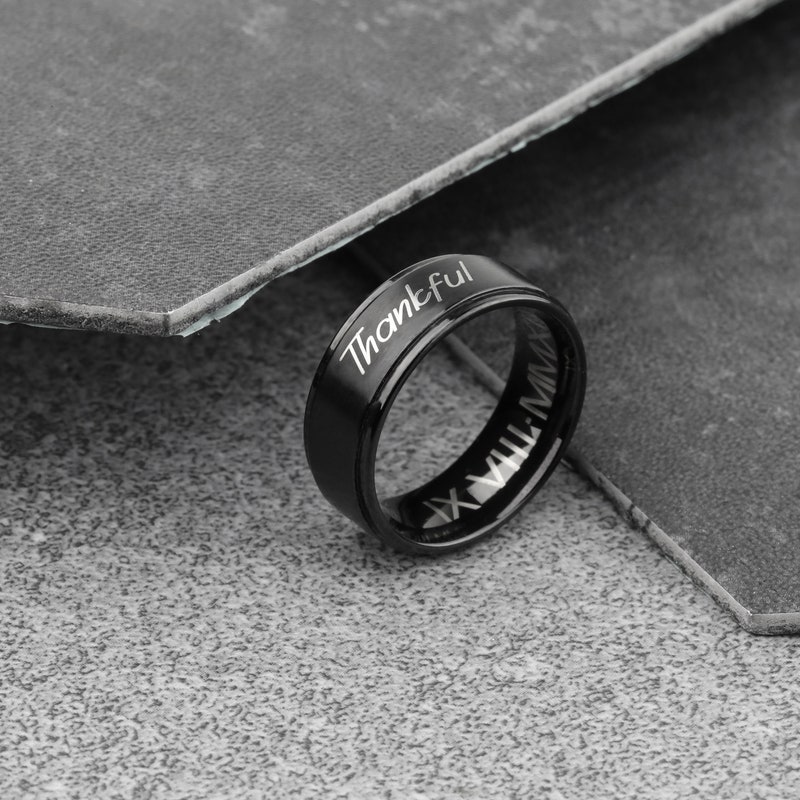 Mens Rings Engraved - Etsy