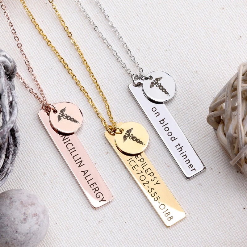 Medical Id Necklace - Etsy
