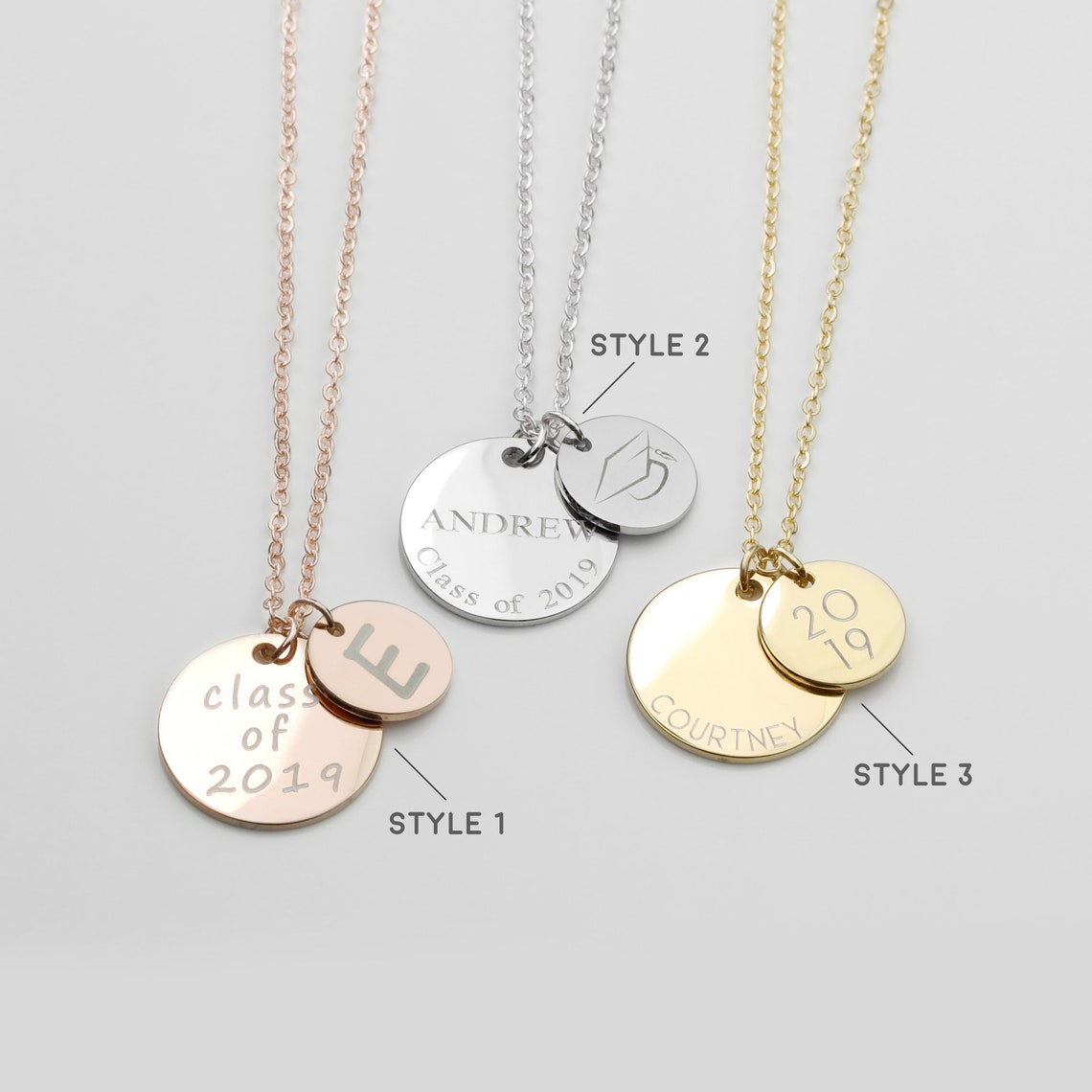 Custom Graduation Necklace Name Necklace College Graduation - Etsy