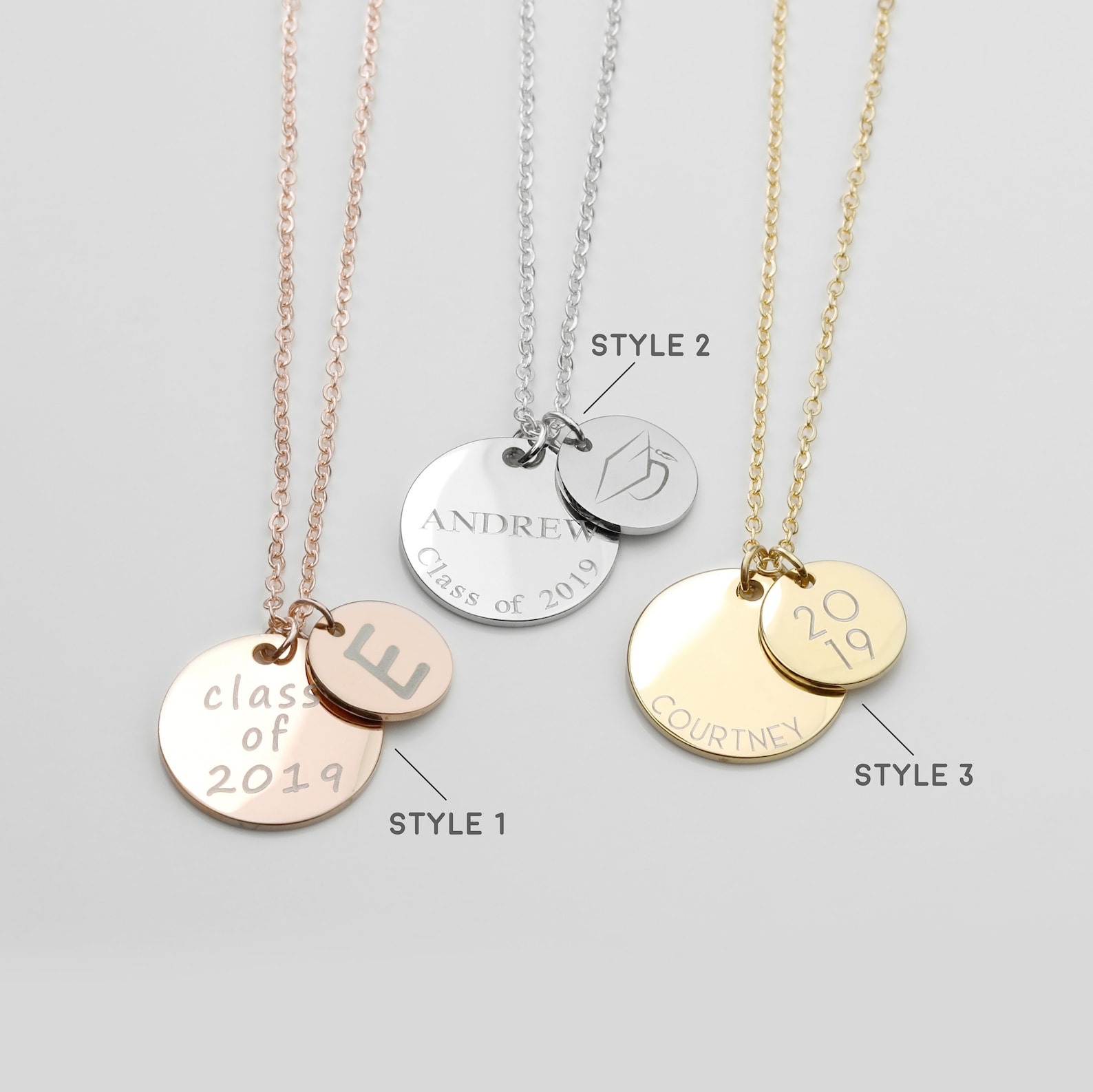 Custom Graduation Necklace Name Necklace College Graduation - Etsy