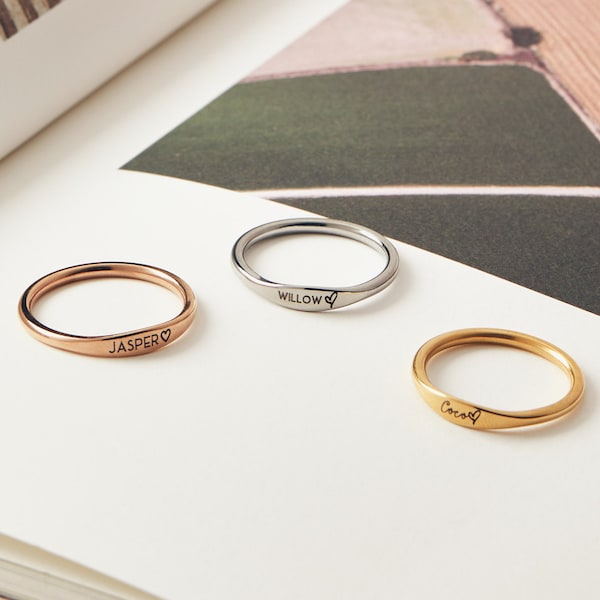 Name Rings - Etsy
