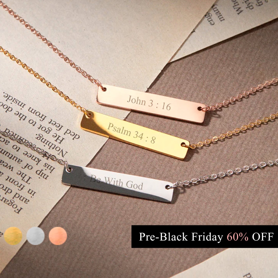 Christian Necklace Jewelry for Women Christian Custom Christmas Bible ...