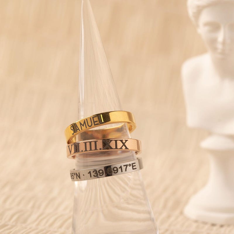 Engraved Ring - Etsy