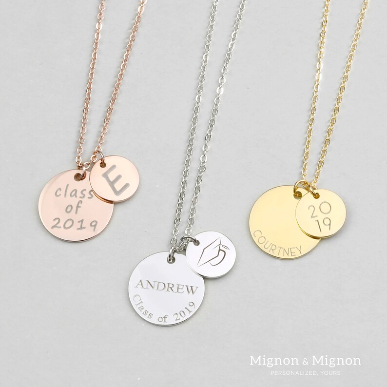 Custom Graduation Necklace Name Necklace College Graduation - Etsy