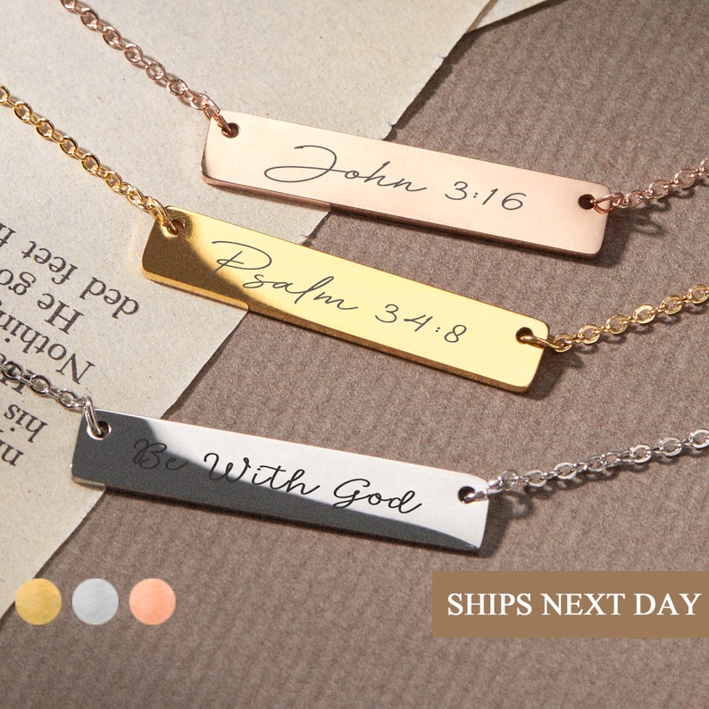 Christian Necklace Jewelry for Women Christian Custom Bible - Etsy