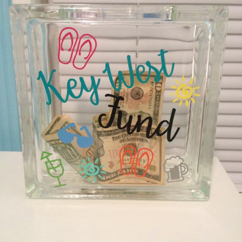 Glass Block Piggy Bank - Etsy