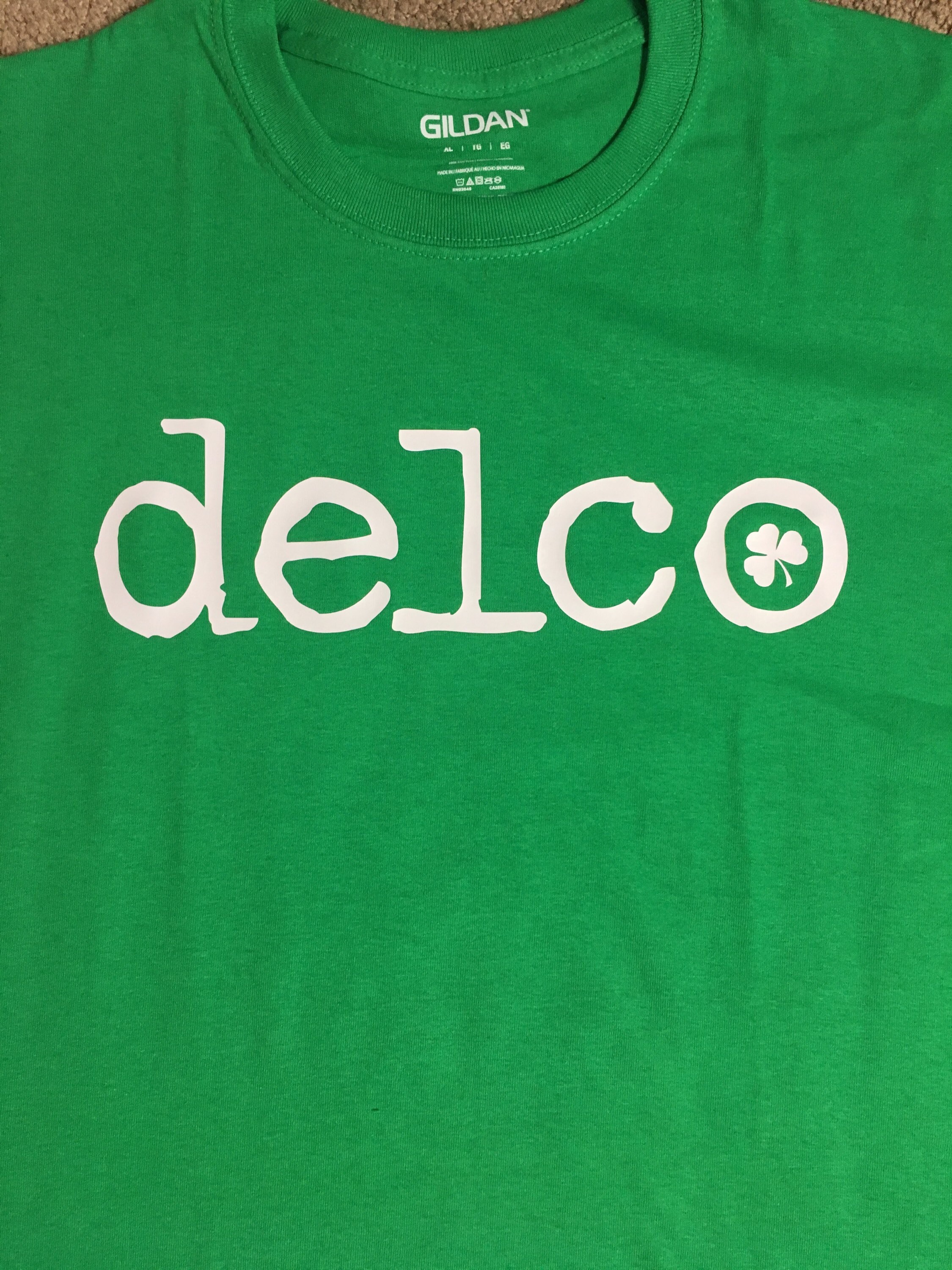 DELCO T-shirt FREE SHIPPING Delco Teeshirt St. Patty's Day Delco Tshirt ...