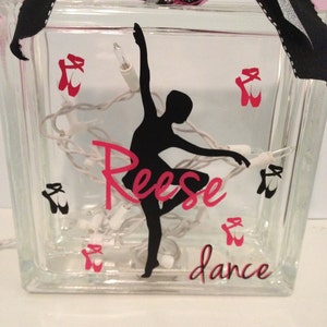 Glass Block, Ballerina Glass Block, Ballerina Block, Ballet Glass Block ...