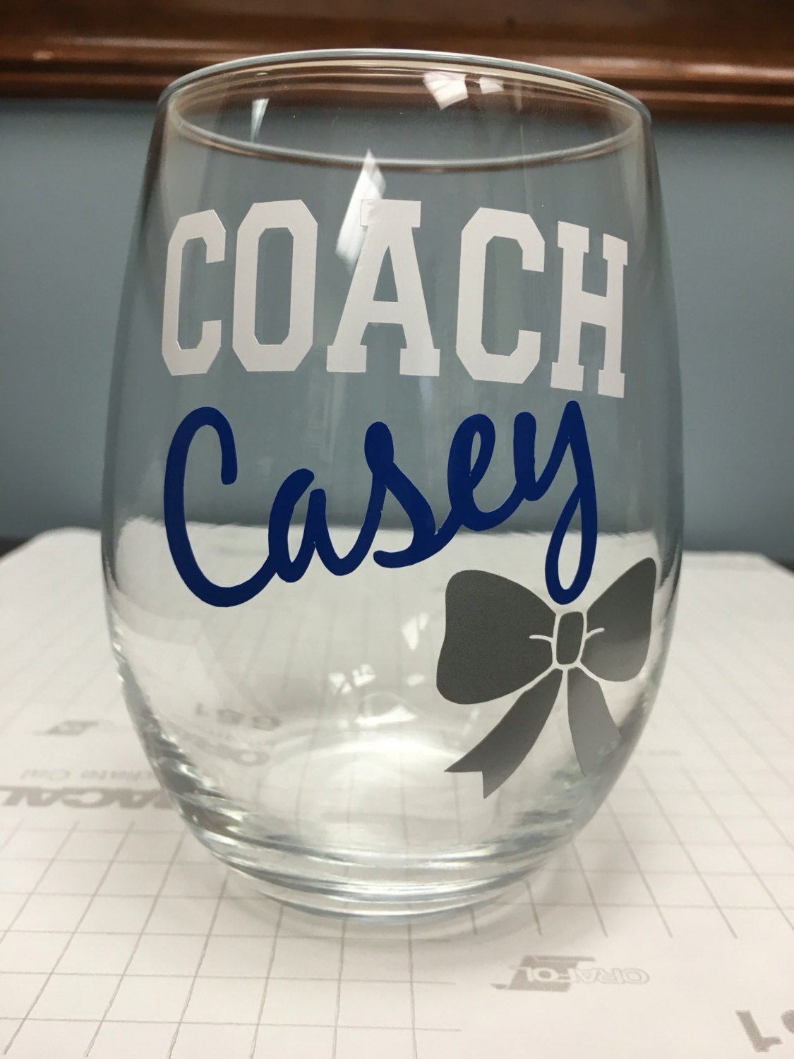 Cheerleading Coach Wine Glass, Cheer Coach Gift, Cheerleading Coach ...