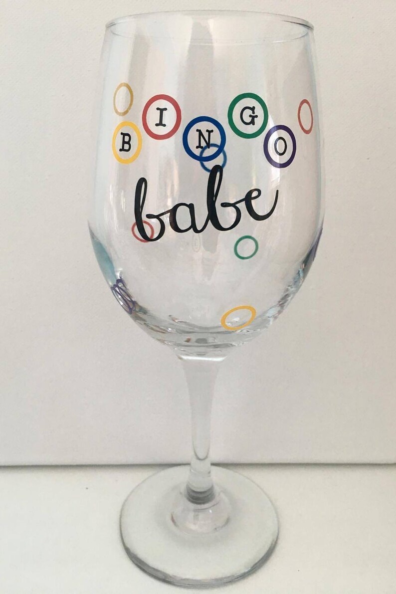Bingo Babe Wine Glass - Bingo Beer Glass - Bingo Wine Glass - Perfect ...