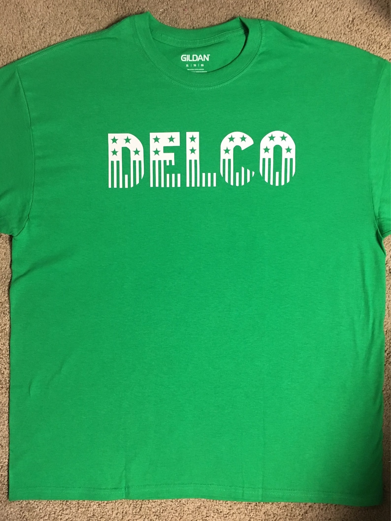 DELCO T-shirt FREE SHIPPING Delco Teeshirt St. Patty's Day Delco Tshirt ...