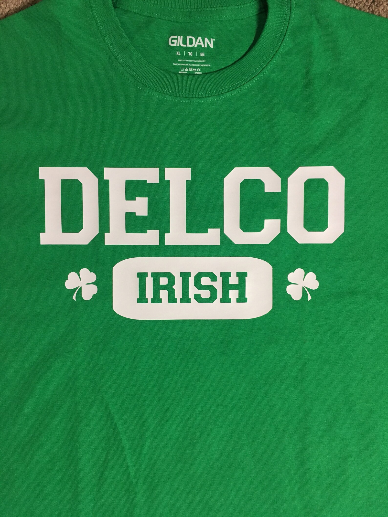 DELCO T-shirt FREE SHIPPING Delco Teeshirt St. Patty's Day Delco Tshirt ...