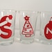 Christmas Shot Glasses - Set of 5 - Santa Shot Glasses - Shot Glasses ...
