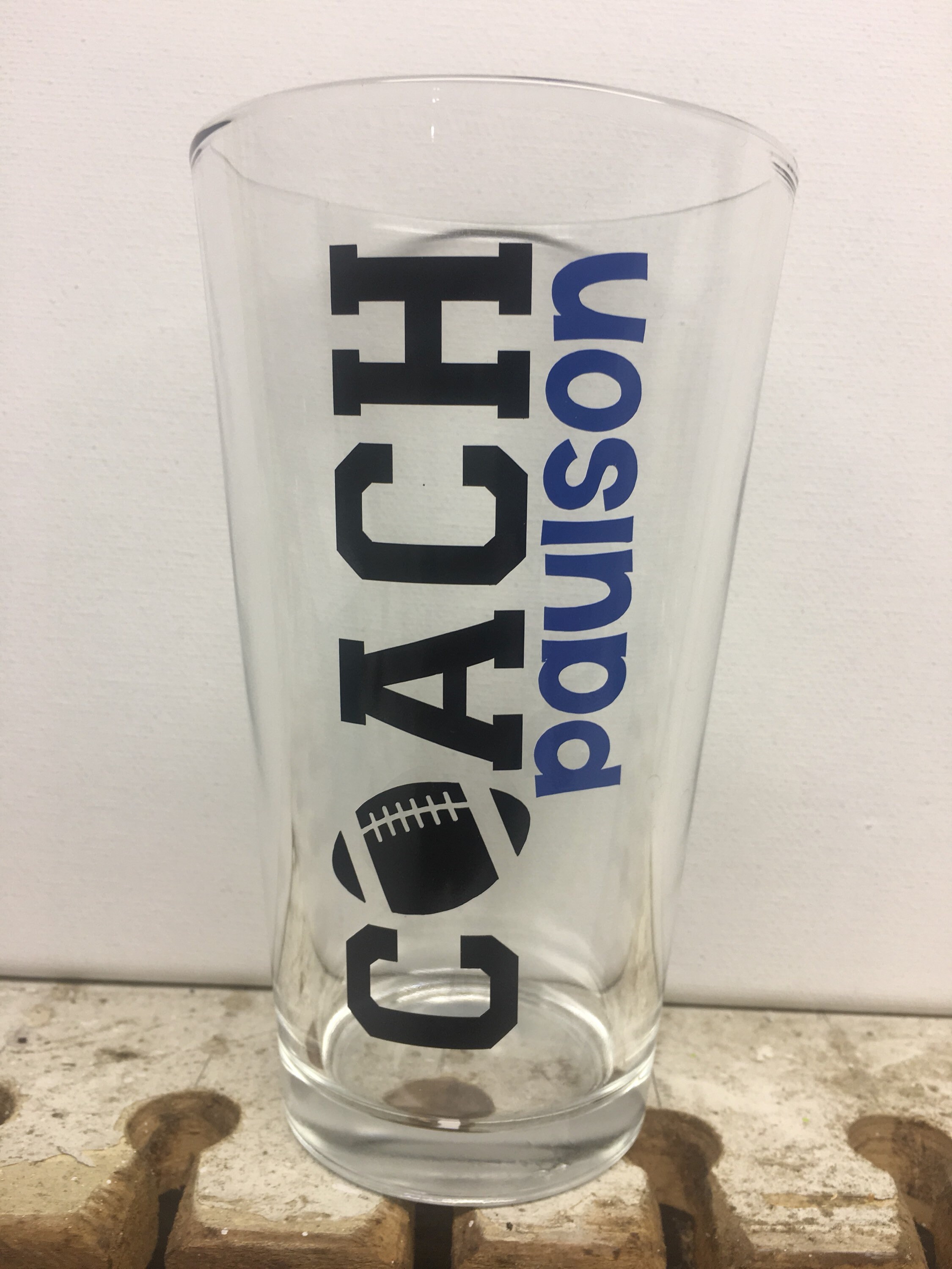 COACH PINT GLASS - Baseball Coach Beer Glass - Basketball Coach Beer ...