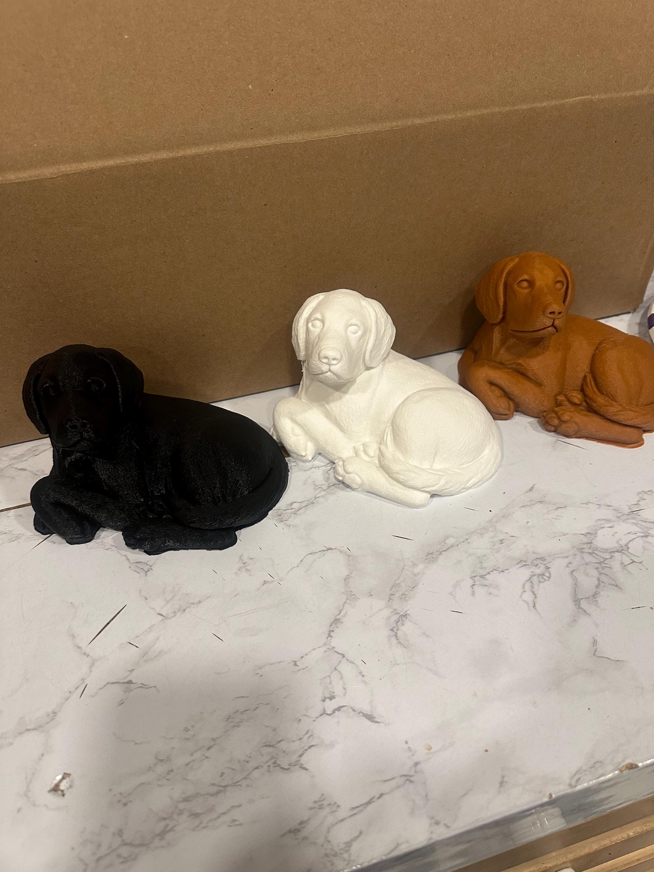 Dog Statues - 3D Printed Dogs - 3D Puppies - Puppy Statues - Tabletop ...