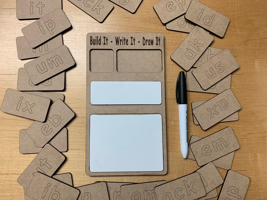 Build It Write It Draw It Learning Game - Etsy
