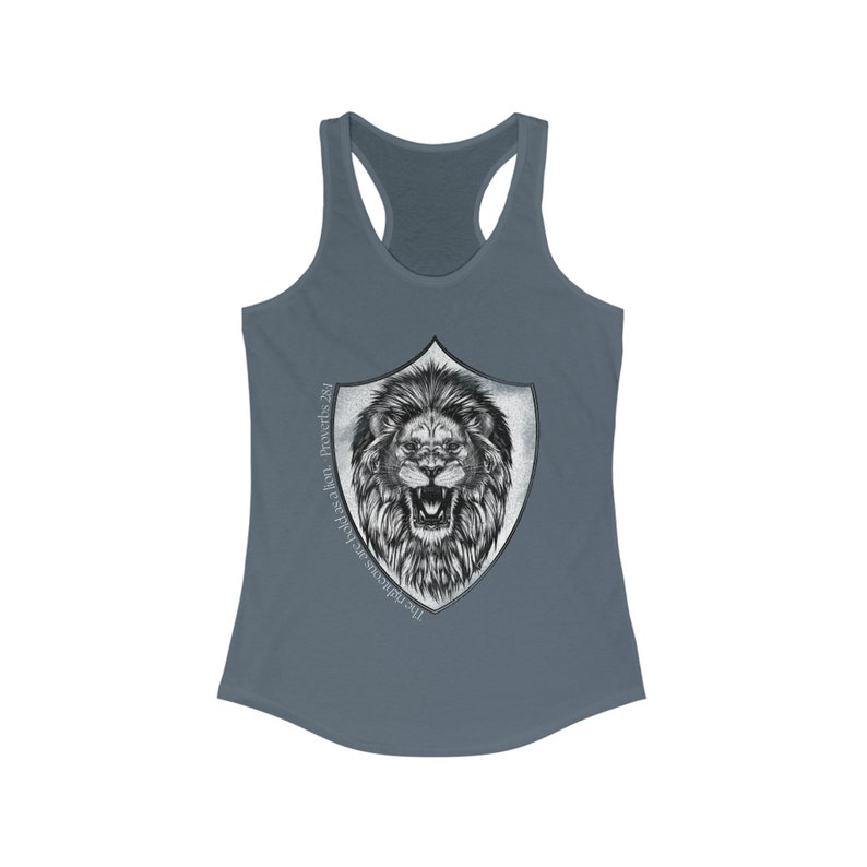 The Righteous Are Bold as a Lion, Proverbs 28:1, Christian Tanktop ...
