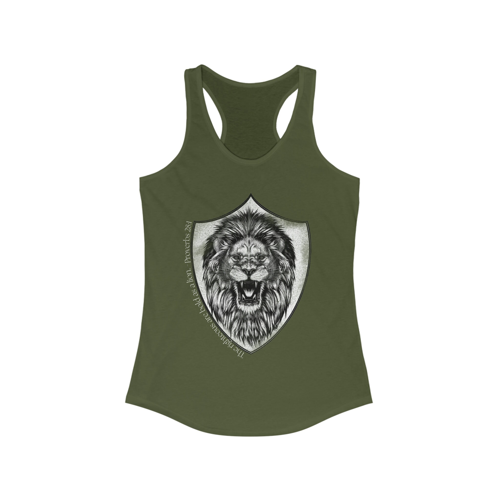 The Righteous Are Bold as a Lion, Proverbs 28:1, Christian Tanktop ...