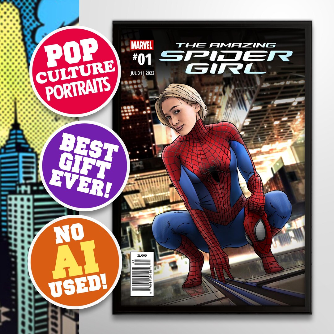 Custom Superhero COMIC BOOK COVER Portrait: for One Person! (digital ...