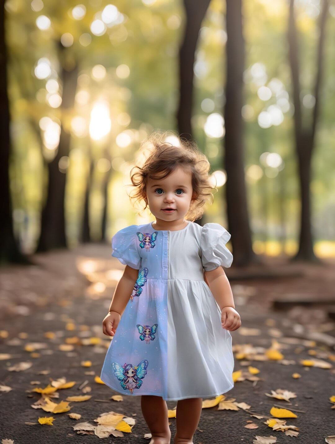 Girls Dress Mockup, Photoshop Mockup, Procreate Mockup, Realistic Kids ...