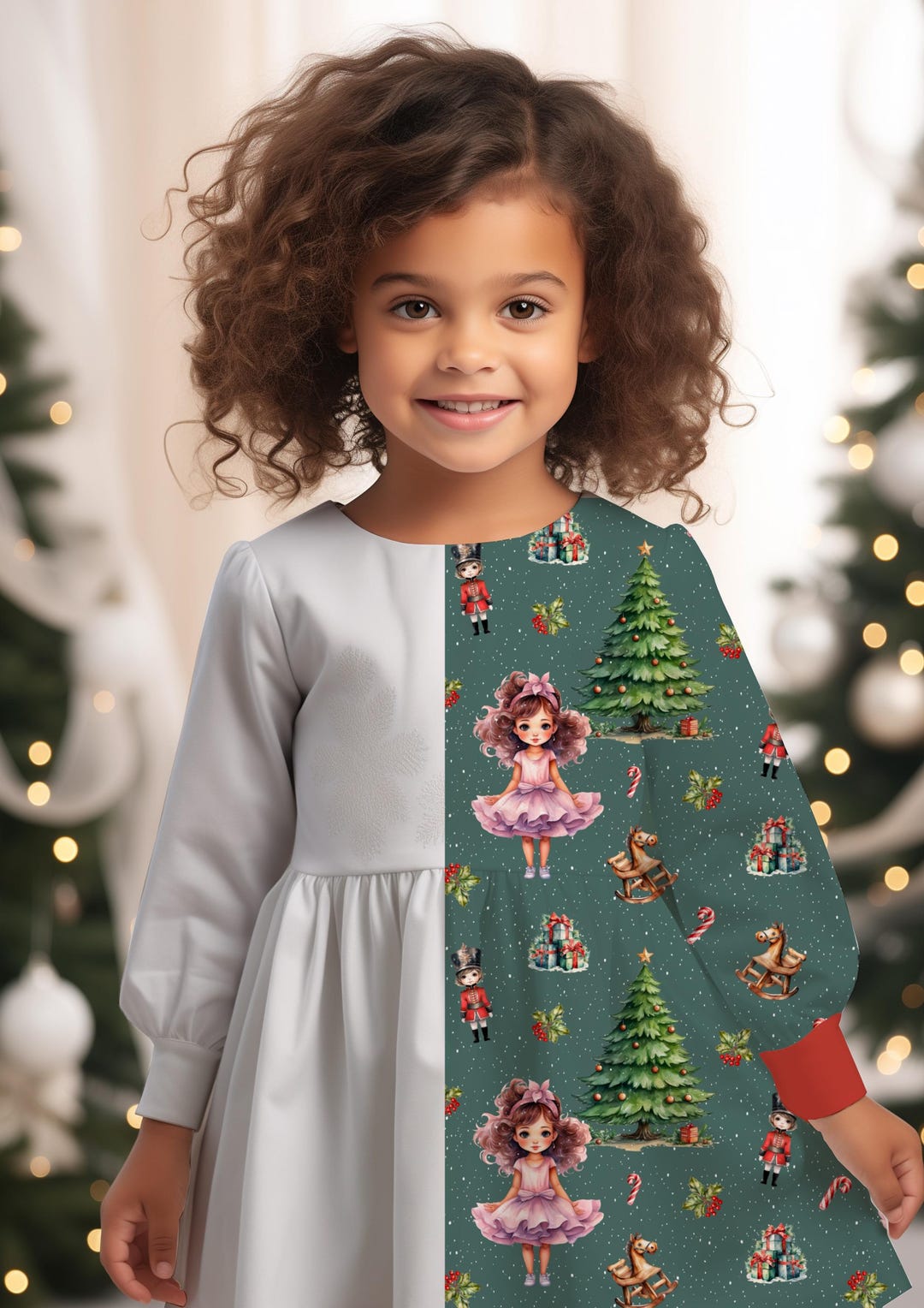 Girl Dress Mockup, Photoshop Mockup, Procreate Mockup, Kids Clothing ...