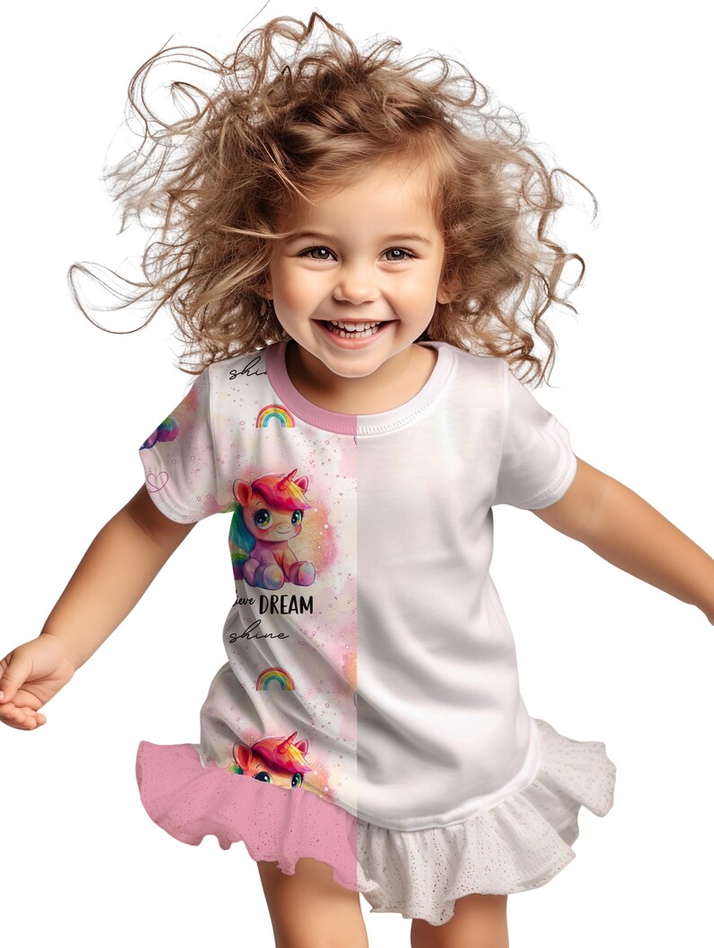 Kids Dress Mockup, Photoshop Mockup, Procreate Mockup, Realistic Kids ...
