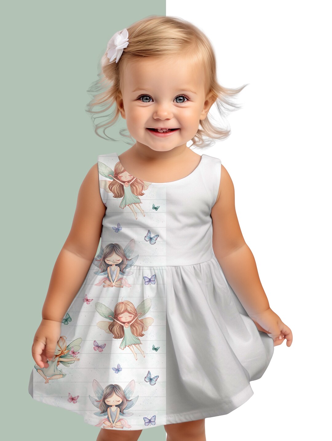 Kids Dress Mockup, Photoshop Mockup, Procreate Mockup, Realistic Kids ...
