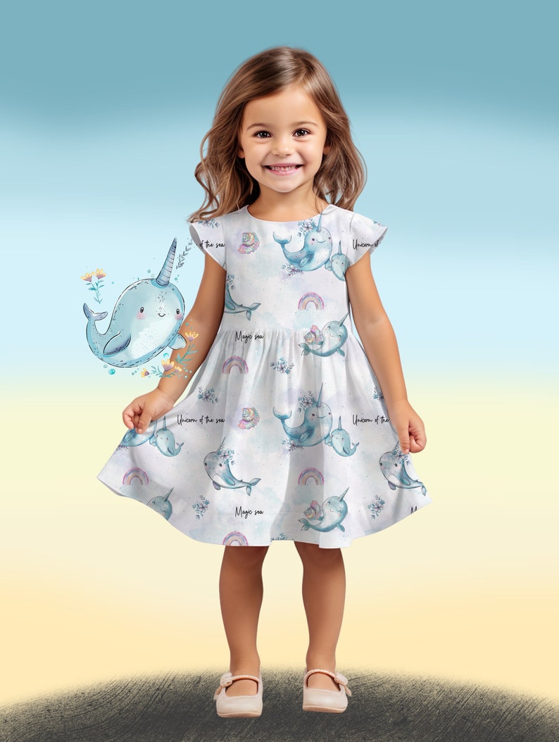 Kids Dress Mockup, Photoshop Mockup, Procreate Mockup, Realistic Kids ...