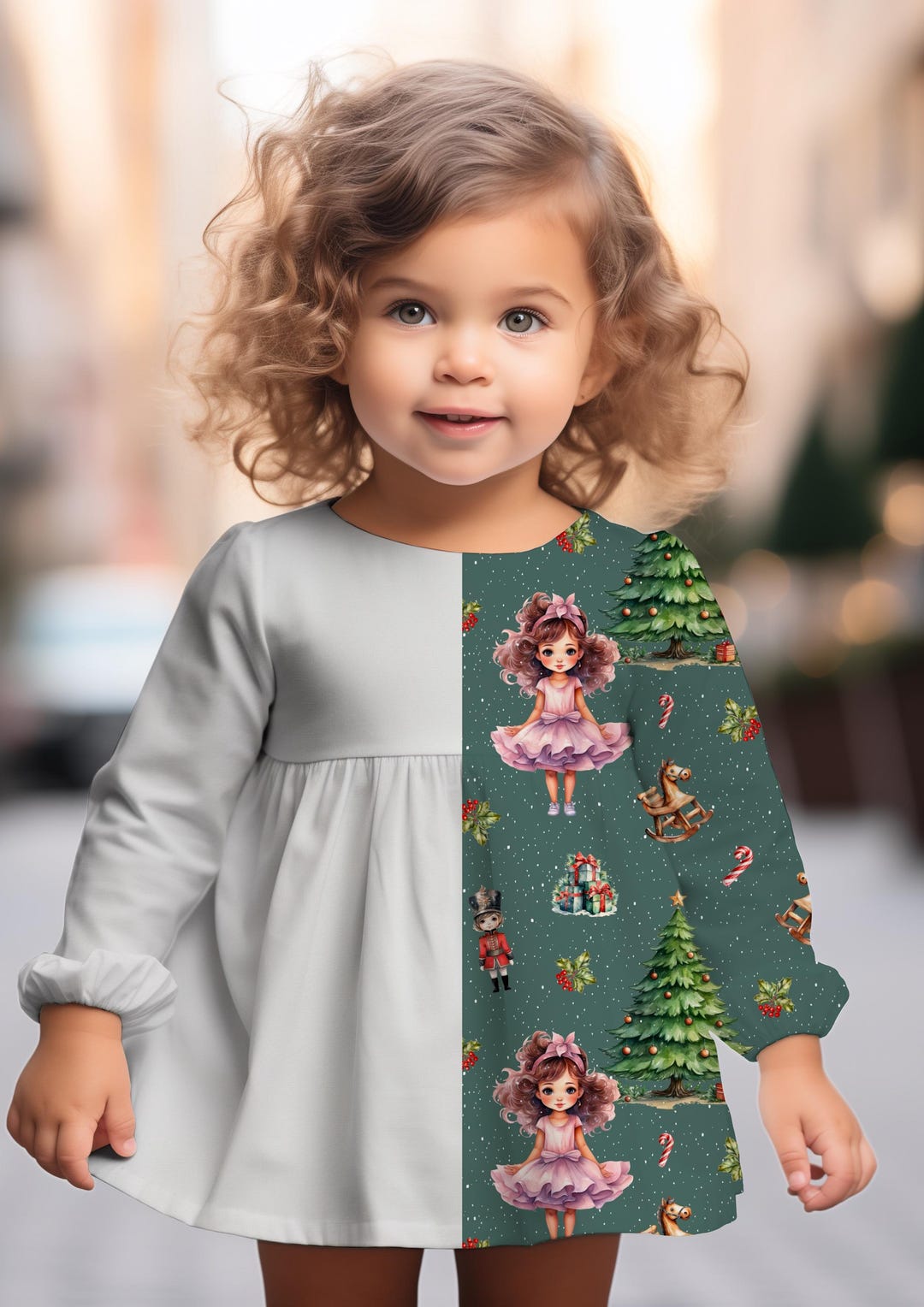 Girl Dress Mockup, Photoshop Mockup, Procreate Mockup, Kids Clothing ...