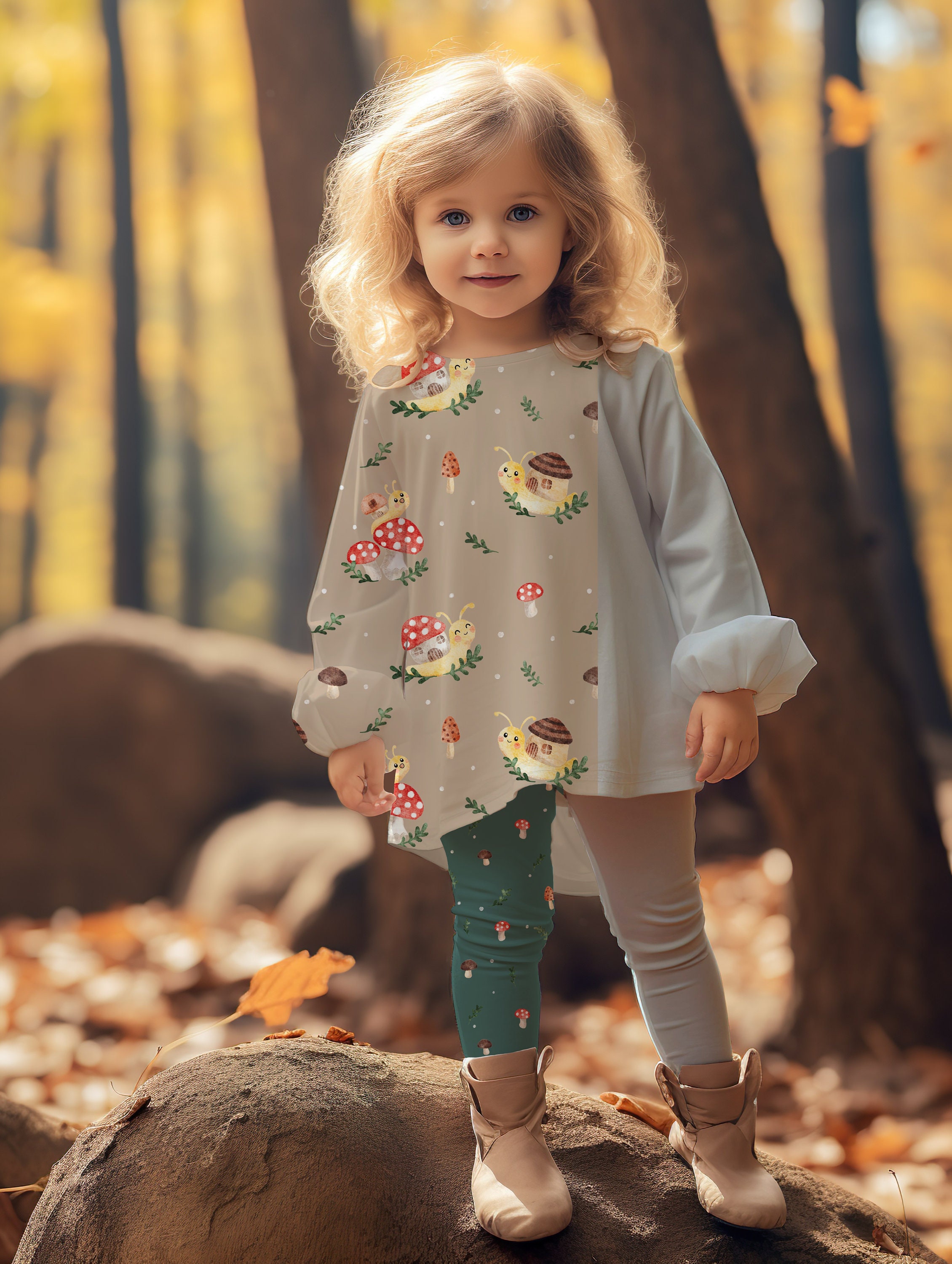 Girl Shirt Mock-up, Photoshop Mockup, Procreate Mockup, Realistic Kids ...