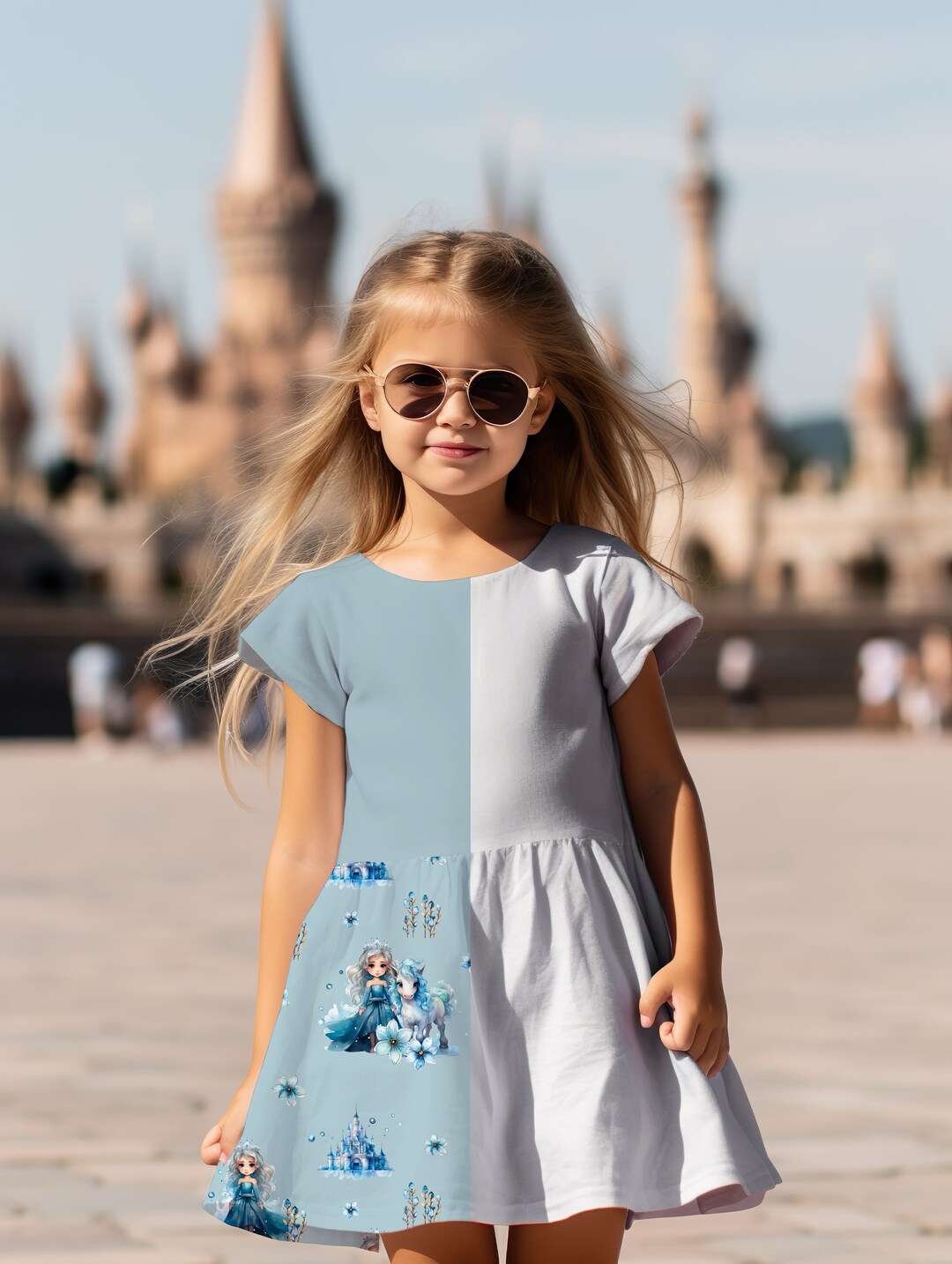 Girl Dress Mockup, Photoshop Mockup, Procreate Mockup, Realistic Kids ...