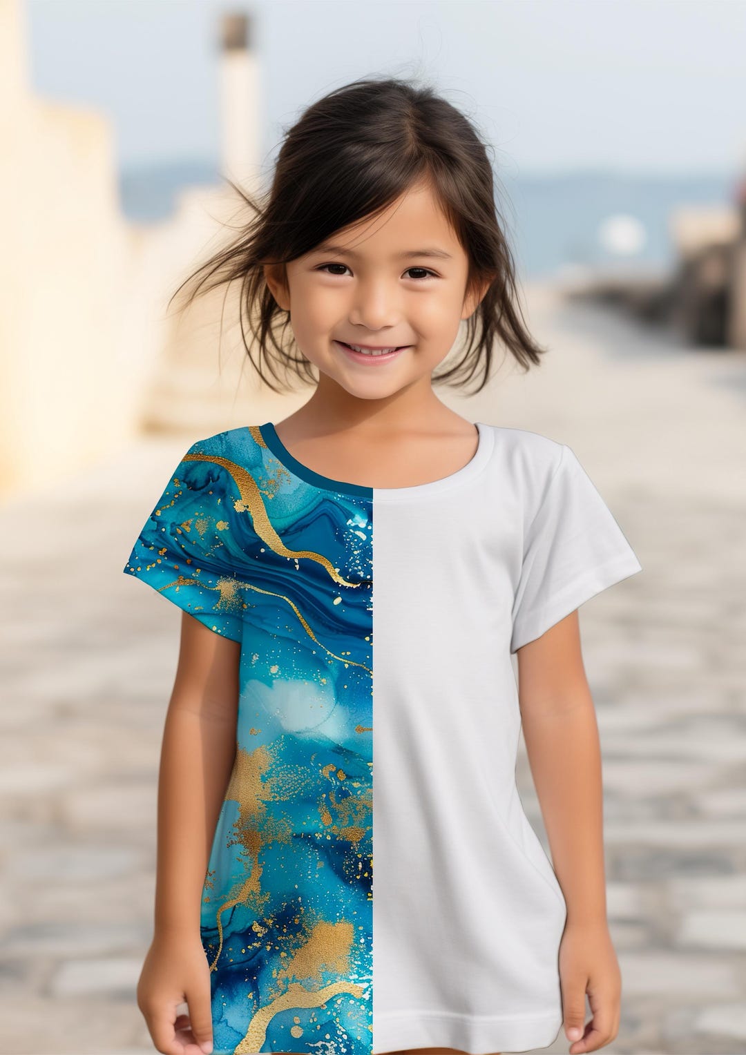 Girl Dress Mockup, Photoshop Mockup, Procreate Mockup, Realistic Kids ...