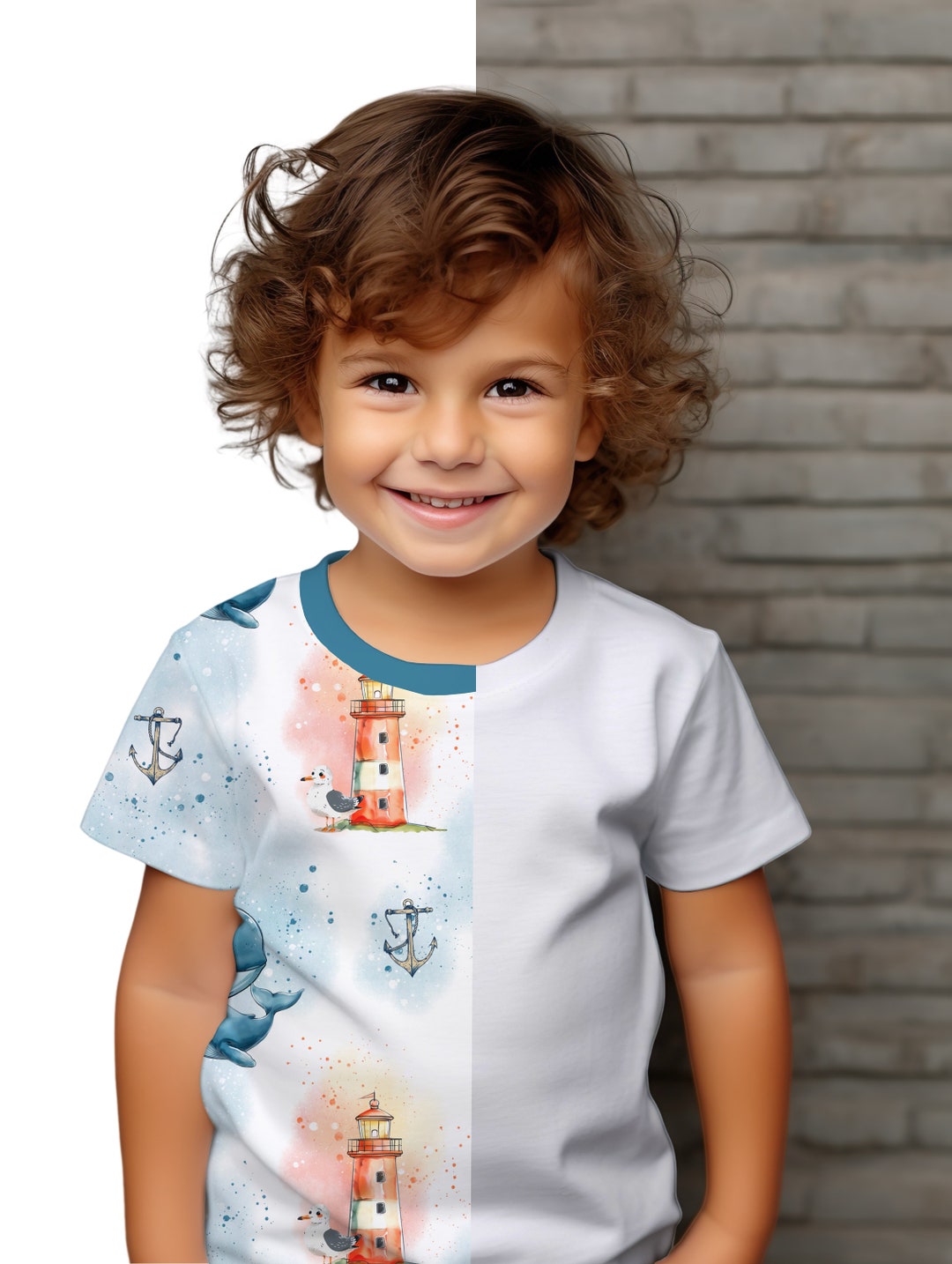 Kids Shirt Mockup, Photoshop Mockup, Procreate Mockup, Realistic Kids ...