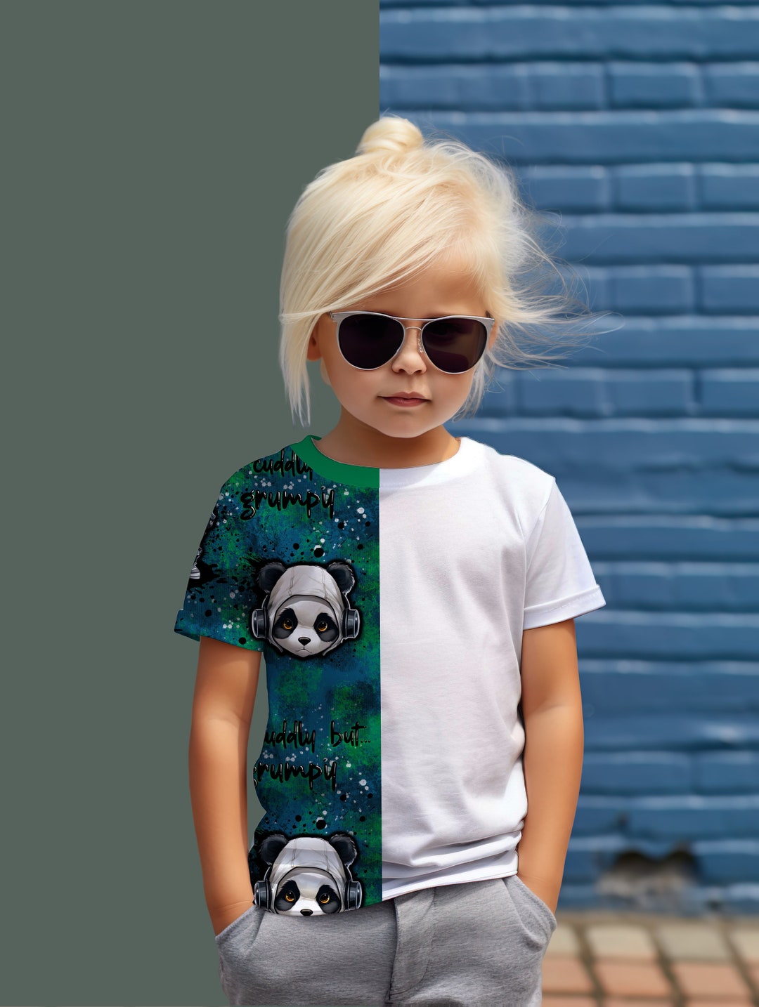 Kids Shirt Mockup, Photoshop Mockup, Procreate Mockup, Realistic Kids ...